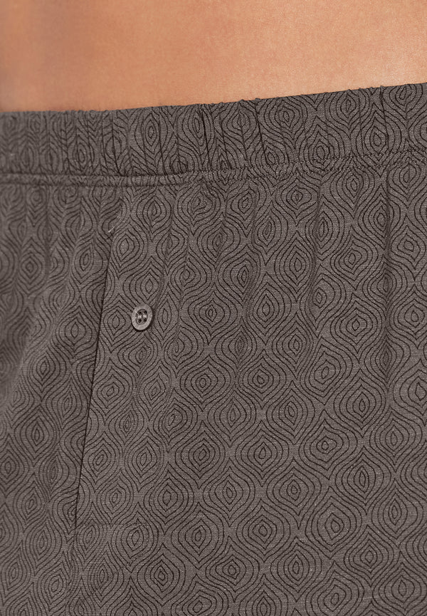 Pureness Print | Boxer Briefs - linear geo brown - Zimmerli of Switzerland