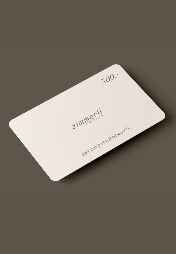 Physical gift card - Zimmerli of Switzerland