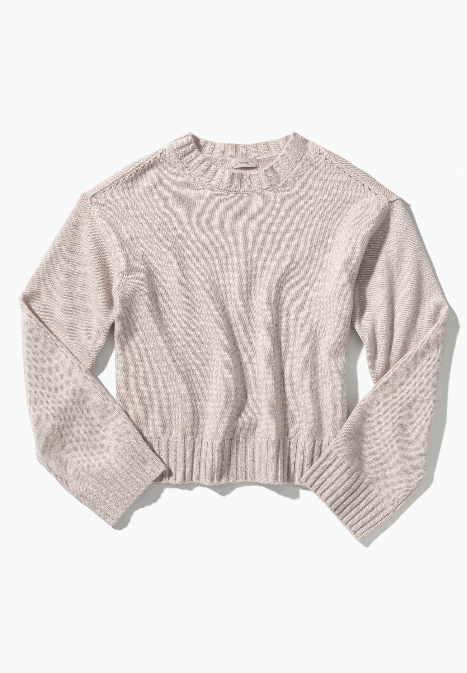 Flat Knit | Pullover - oat mélange - Zimmerli of Switzerland (Schweiz)