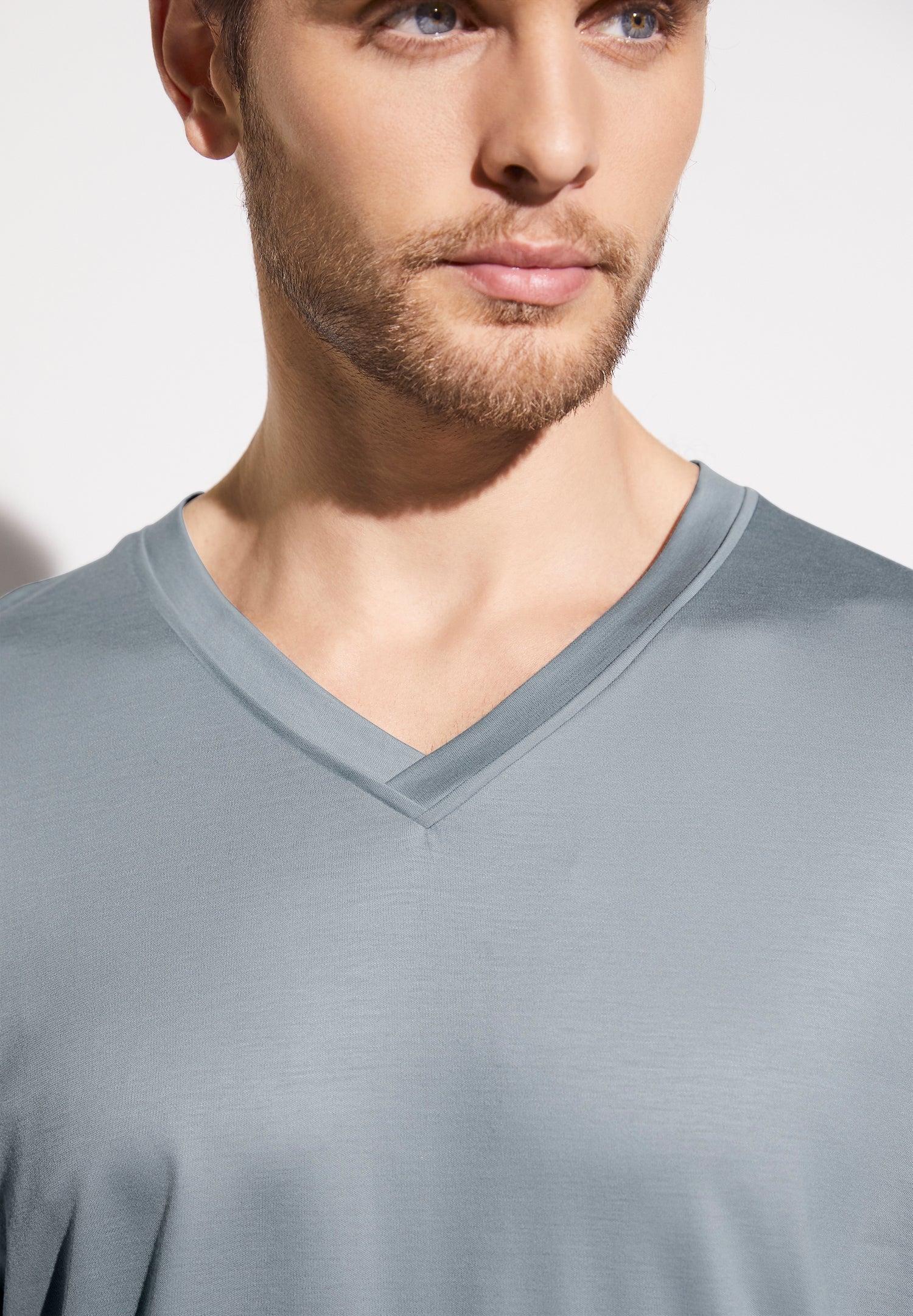 Sustainable Luxury | Pyjama kurz - blue grey - Zimmerli of Switzerland ...