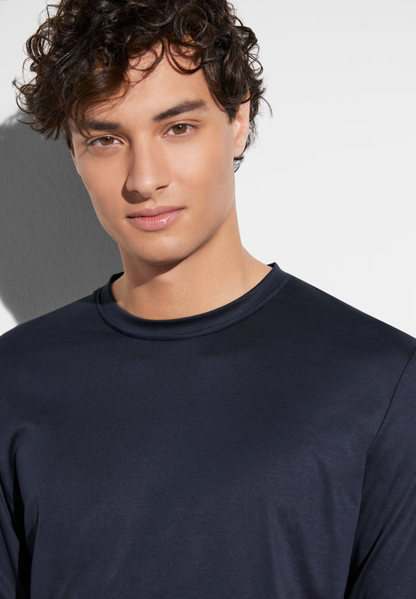 Sea Island | Pyjama Long - navy - Zimmerli of Switzerland