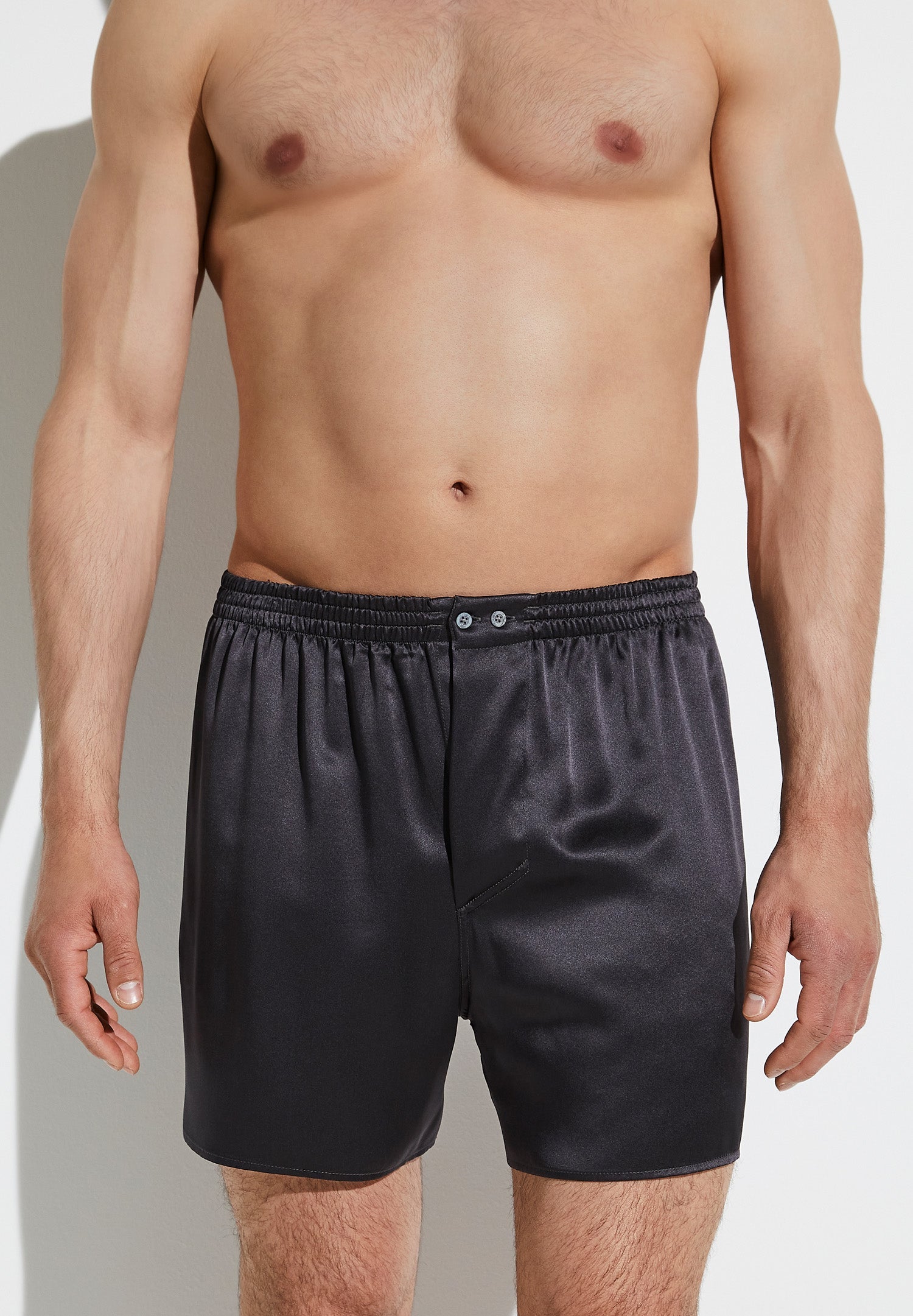 Silk Nightwear | Boxer Shorts - anthrazit - Zimmerli of Switzerland ...
