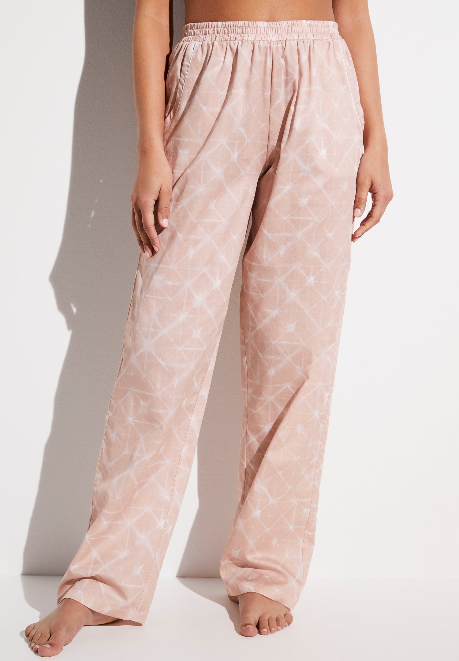 Cotton Sateen Print | Hose lang - geo-batic rose - Zimmerli of ...