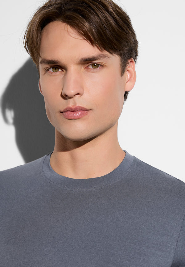 Pureness | T-shirt short sleeve - slate - Zimmerli of Switzerland